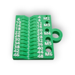 Metric Sorting Gauge for Bolts / Screws / Nuts (M2-M6 & 48mm) Metric ...