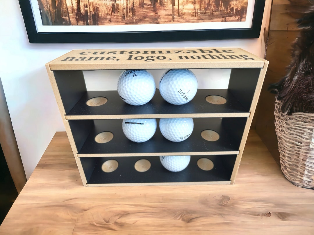 PLA 3D Printed Golf Ball Display Case: Holds 12 Balls, Customizable - Etsy