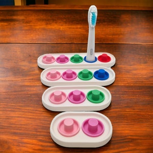 Oral-b Pulsonic Electric Toothbrush Head Holder Stand Organiser White ...