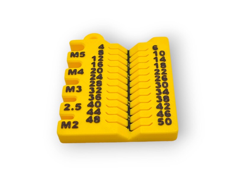 Metric Sorting Gauge for Bolts / Screws / Nuts M2-M5 & 50mm - Etsy