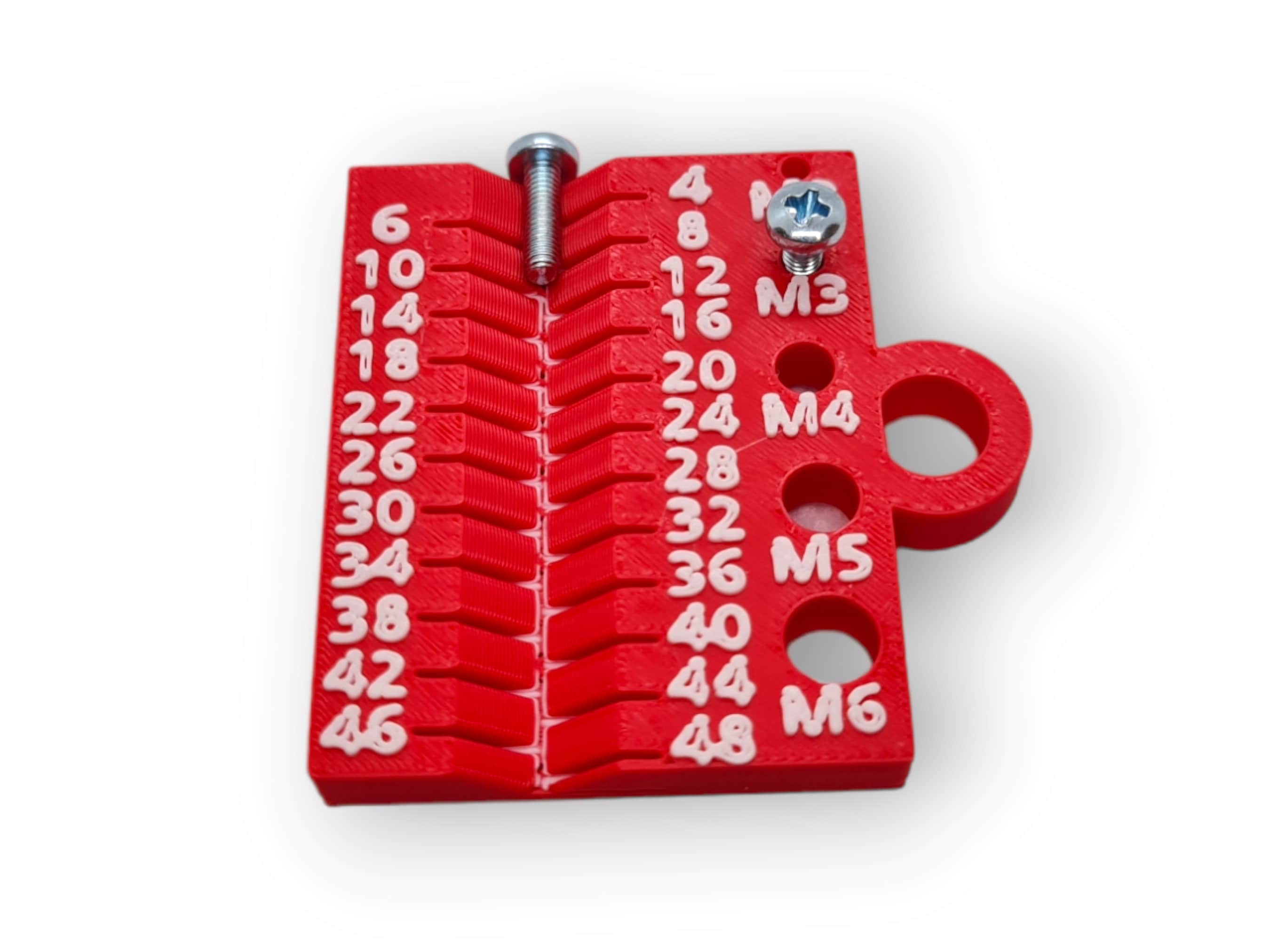 Metric Sorting Gauge for Bolts / Screws / Nuts (M2-M6 & 48mm) Metric ...