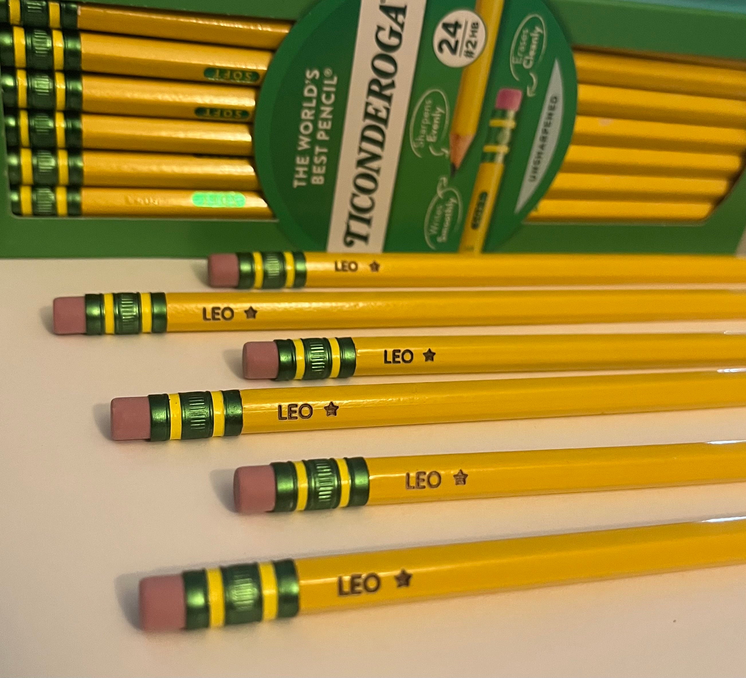Personalized Ticonderoga Pencils - Etsy