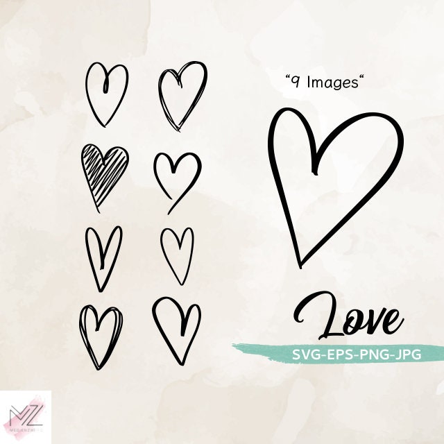 Love,heart Vectors, Plotter File, Svg, Eps, Jpg, Png - Etsy