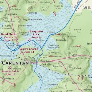 Normandy 1944 Reference Map - Etsy