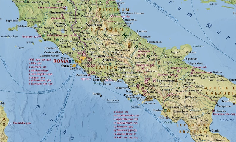 Roman Empire Map - Etsy