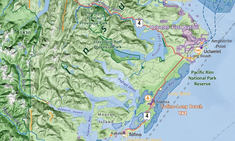 The Salish Sea Map - Etsy