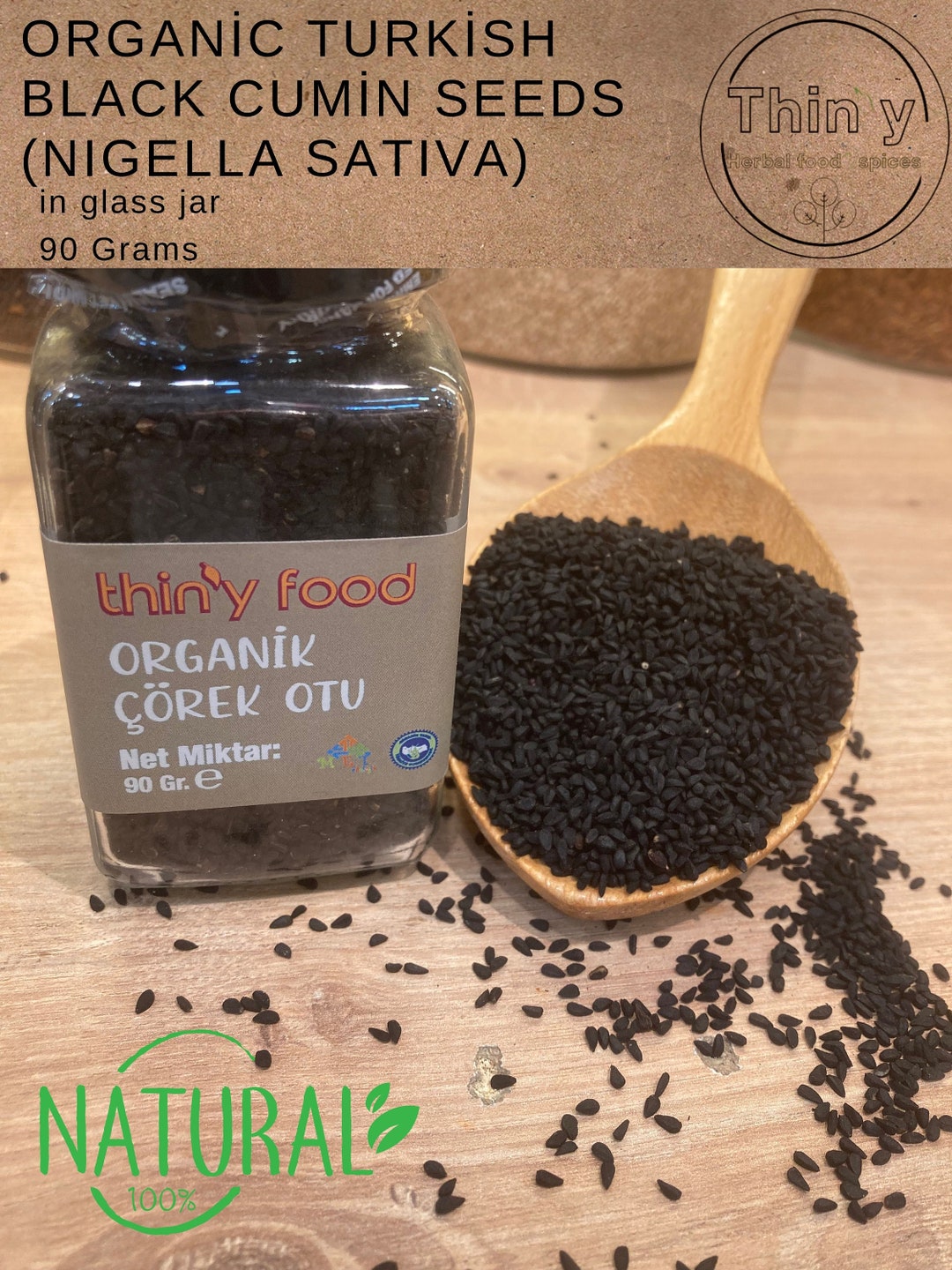 100% Turkish Organic Black Cumin Seeds NIGELLA SATIVA Nigella Seeds ...