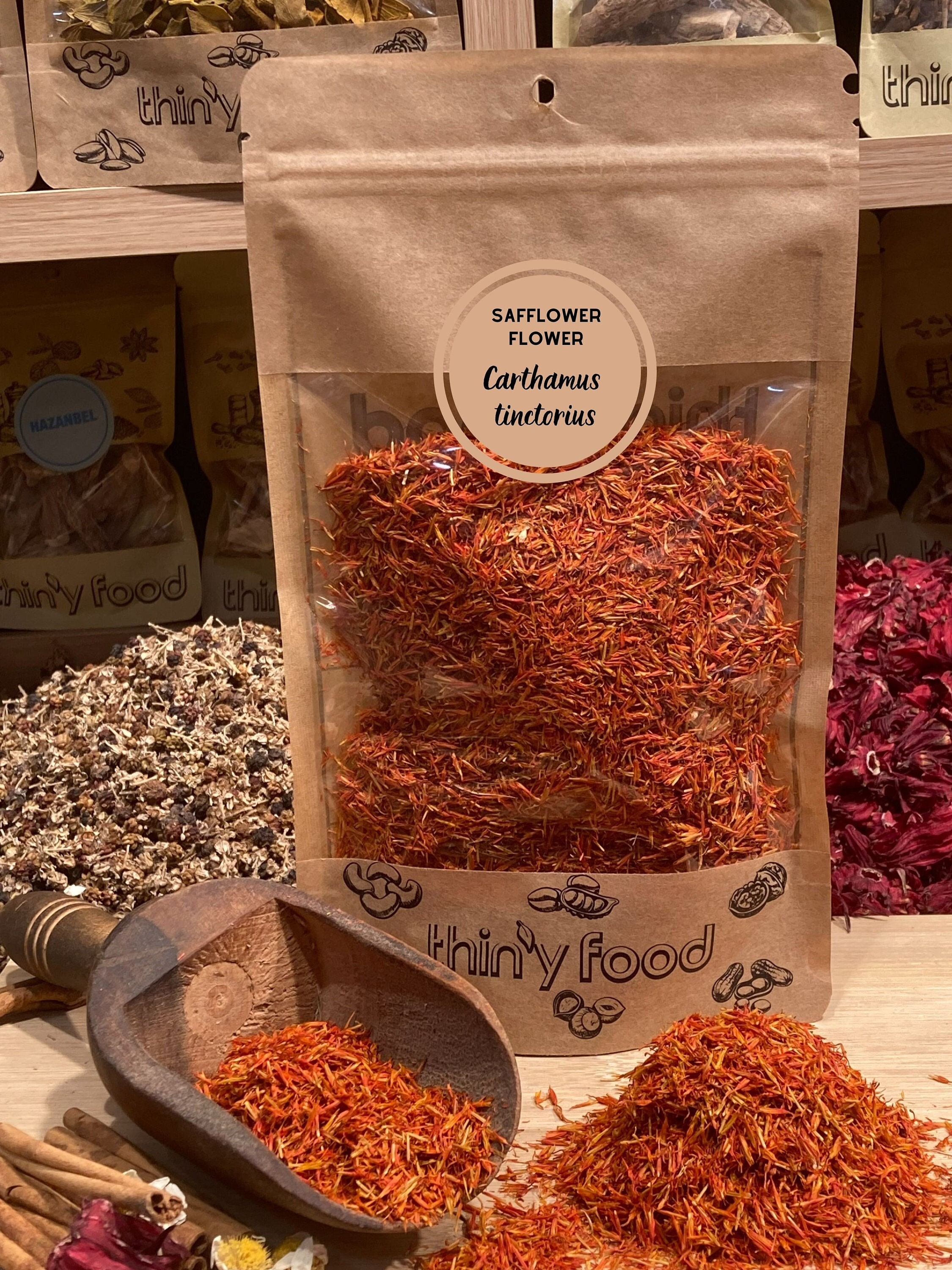Safflower Flower Safflower Dried Petals Carthamus Tinctorius Natural ...