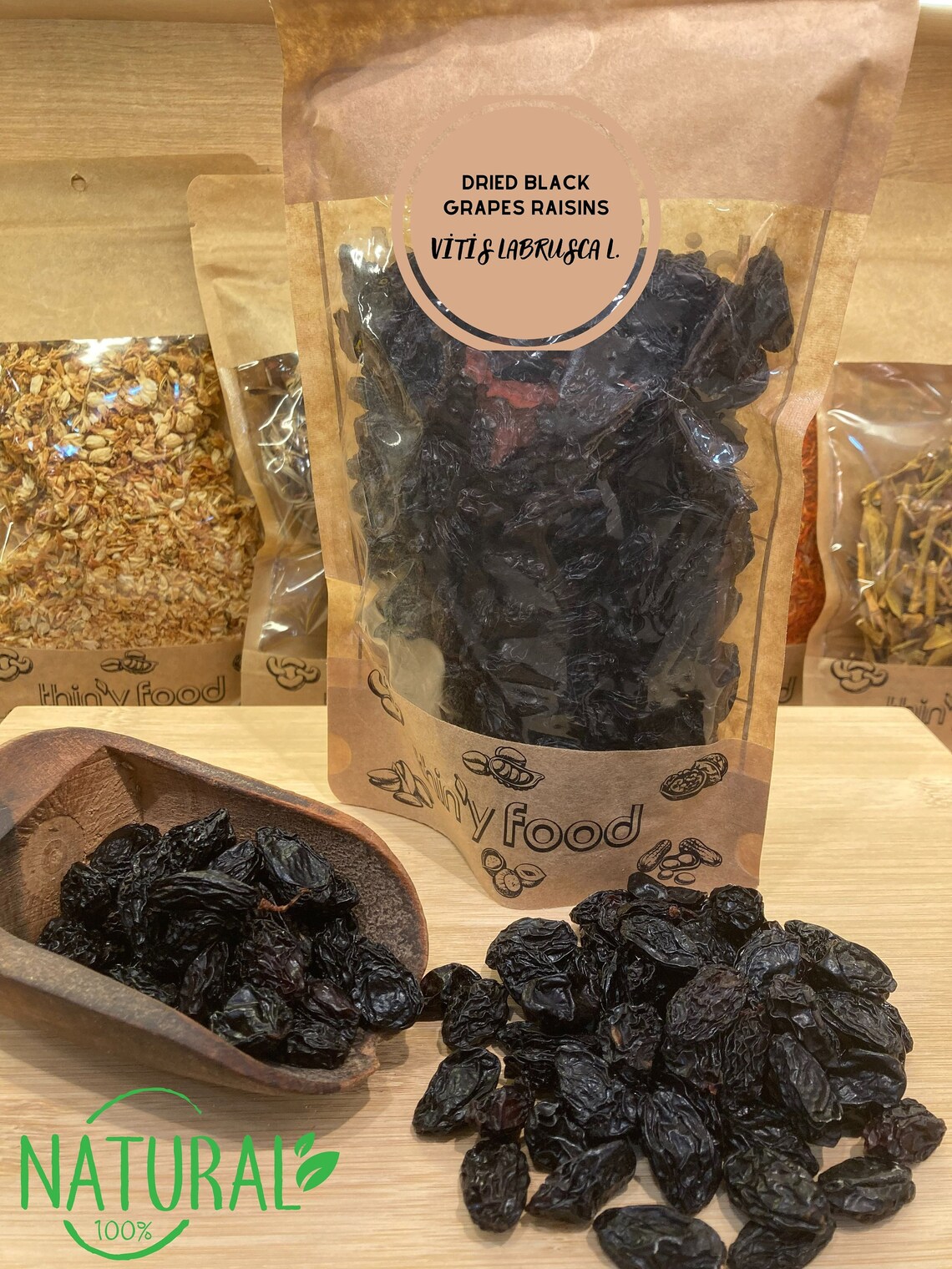 Dried Black Raisins Organic Dried Grapes Dehydrated Fruits 100% Natural ...