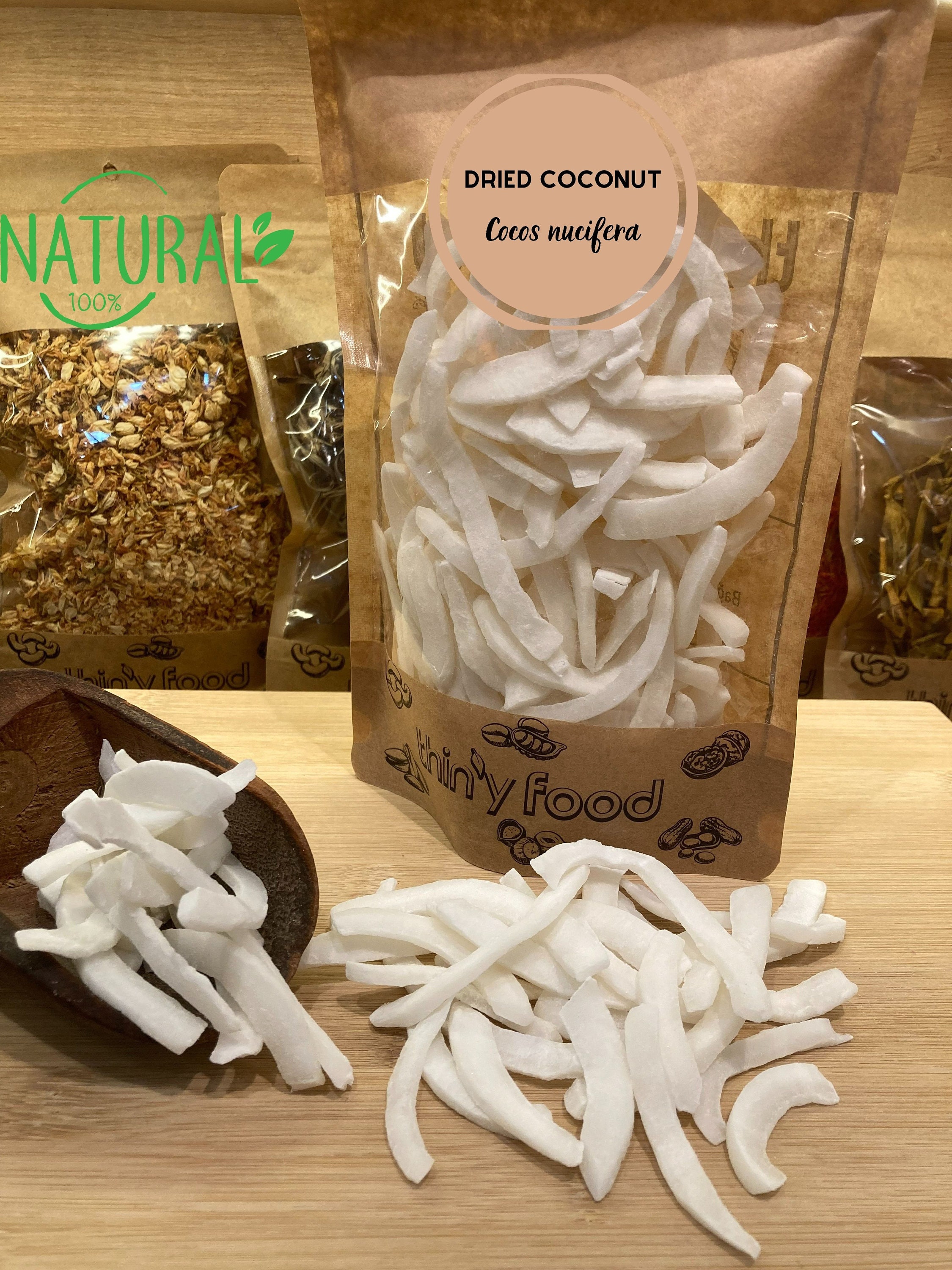 Dried Coconut Slices | Dried Organic Coconut Flakes | Dehydrated Fruits ...