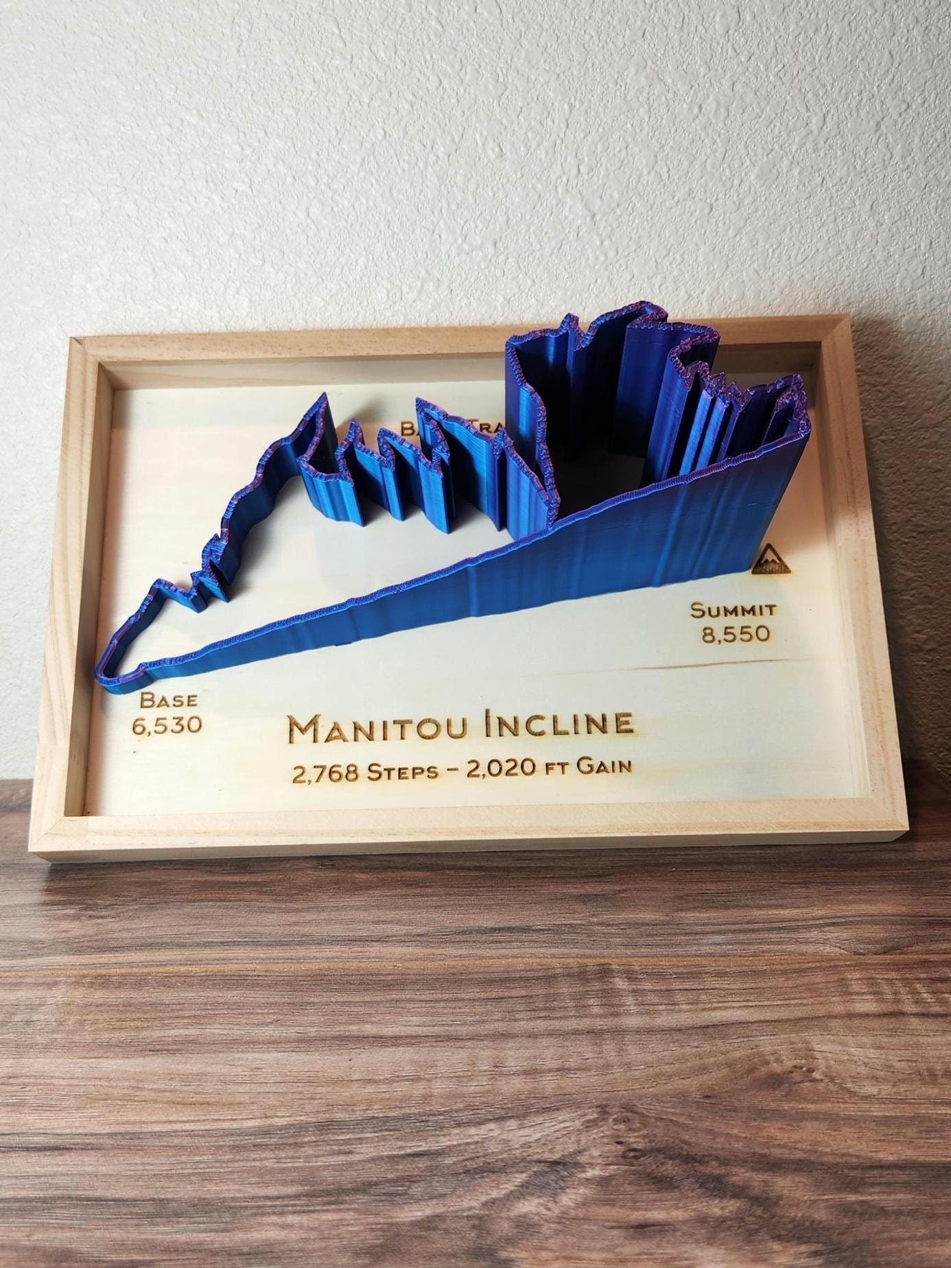 Manitou Springs Incline -3D Hiking Trail Model, 3D Printed, Laser ...