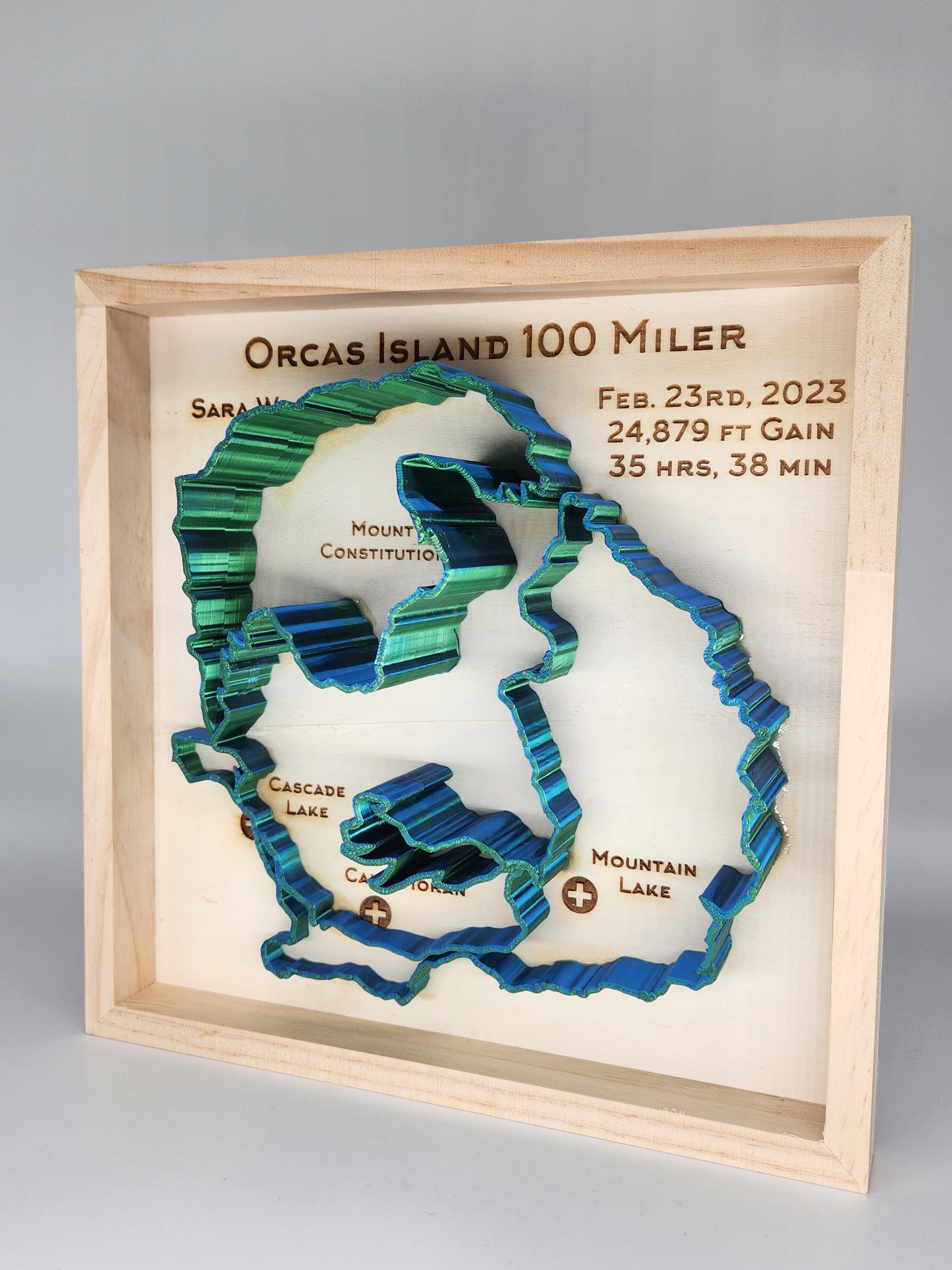 Custom 3D Hiking Trail Model - GPX Sculpture of Ultra, MTB, Trail ...