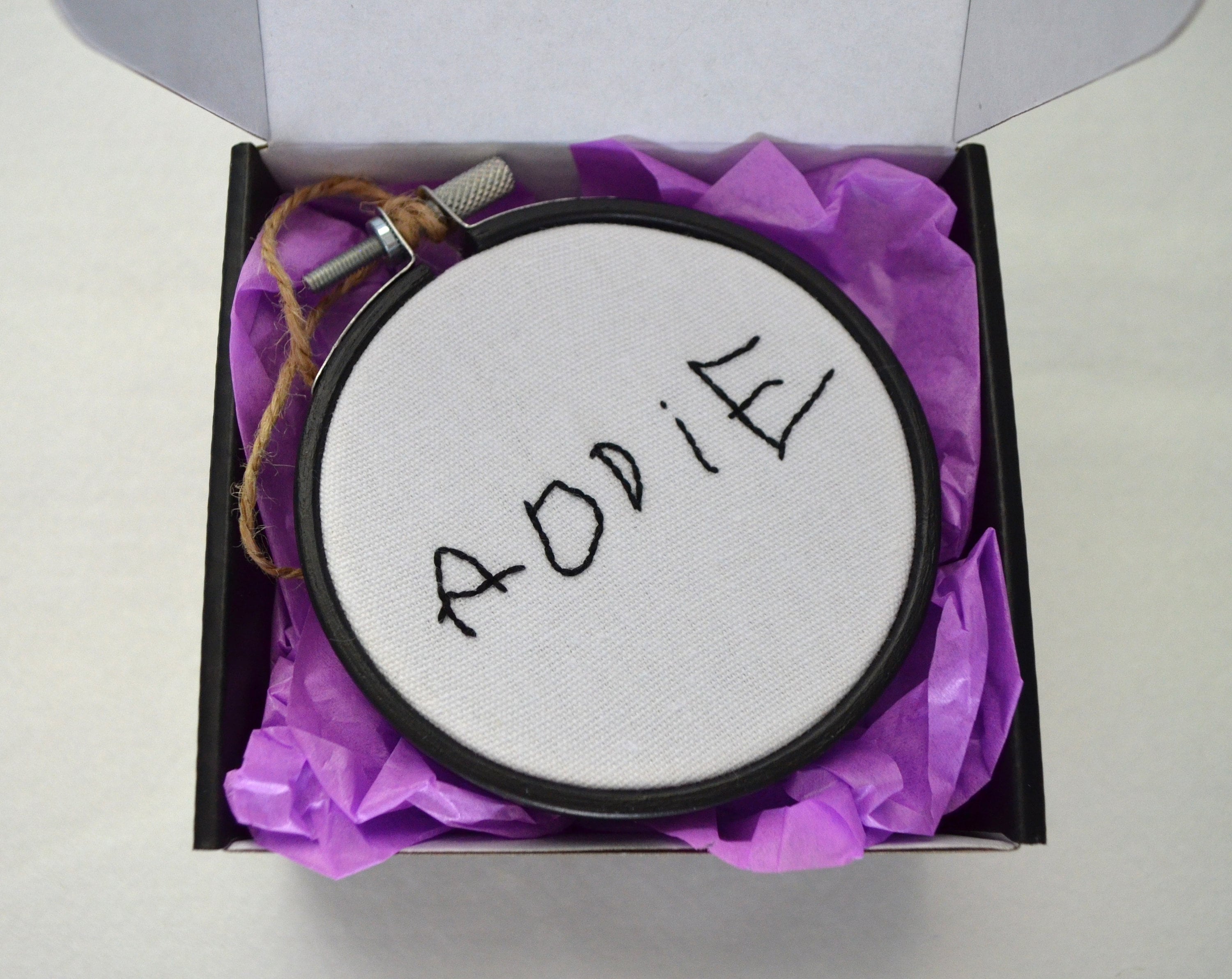 Child's Signature Custom Embroidery - Etsy