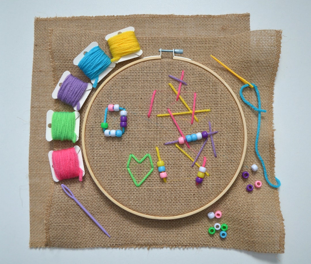 Sewing Kit for Kids, Learn to Sew Craft, Preschool Sewing, Gift for ...