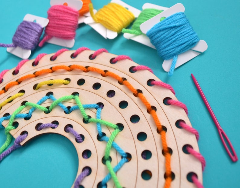 Lacing Board, Kids Sewing Kit, Learn to Sew Craft - Etsy