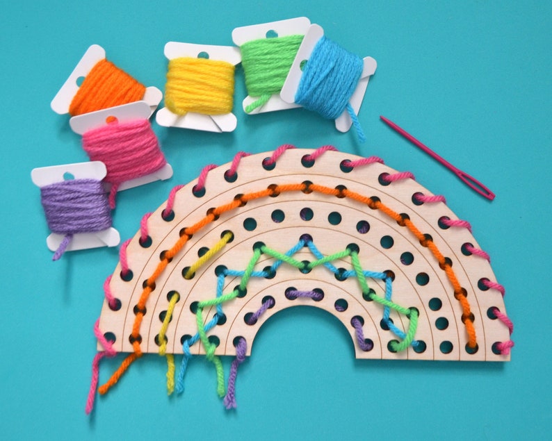 Lacing Board, Kids Sewing Kit, Learn to Sew Craft - Etsy