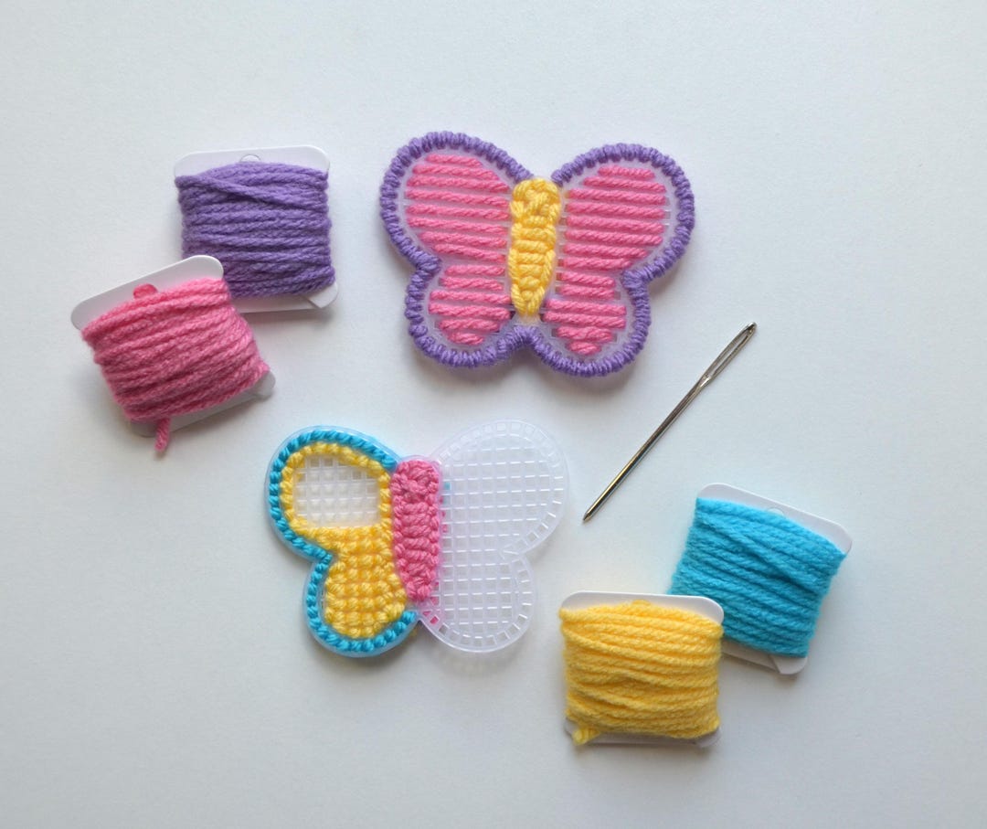 Butterfly Sewing Kit for Kids, Beginner Hand Sewing Project, Plastic ...