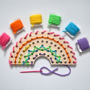 Lacing Board, Kids Sewing Kit, Learn to Sew Craft - Etsy