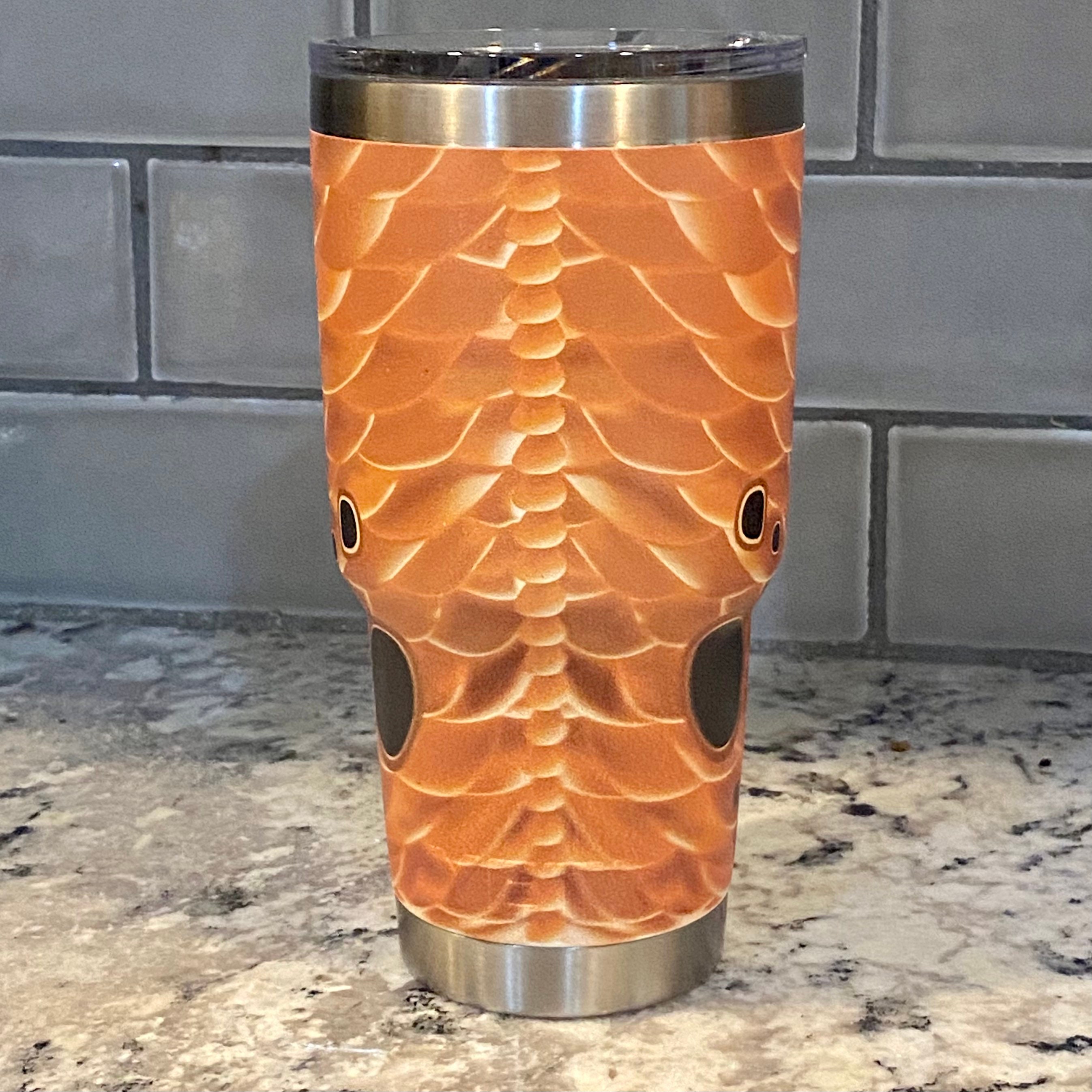 Yeti 20 Oz Tumbler RED FISH Full Wrap UV Printed Permanent - Etsy