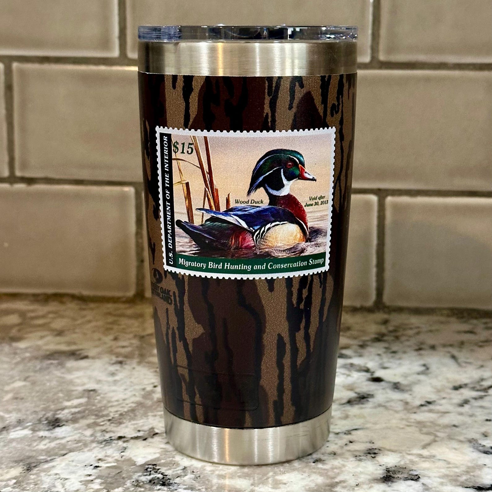 Yeti 20 Oz Tumbler Duck Stamp BOTTOMLAND Camo 2013 Wood Duck - Etsy