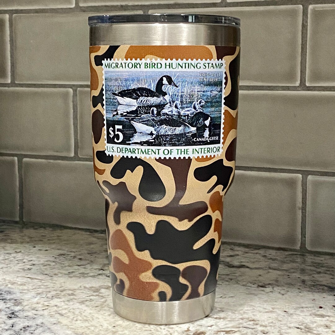 Yeti 30 Oz Tumbler Duck Stamp Old Camo 1977 CANADA GEESE - Etsy
