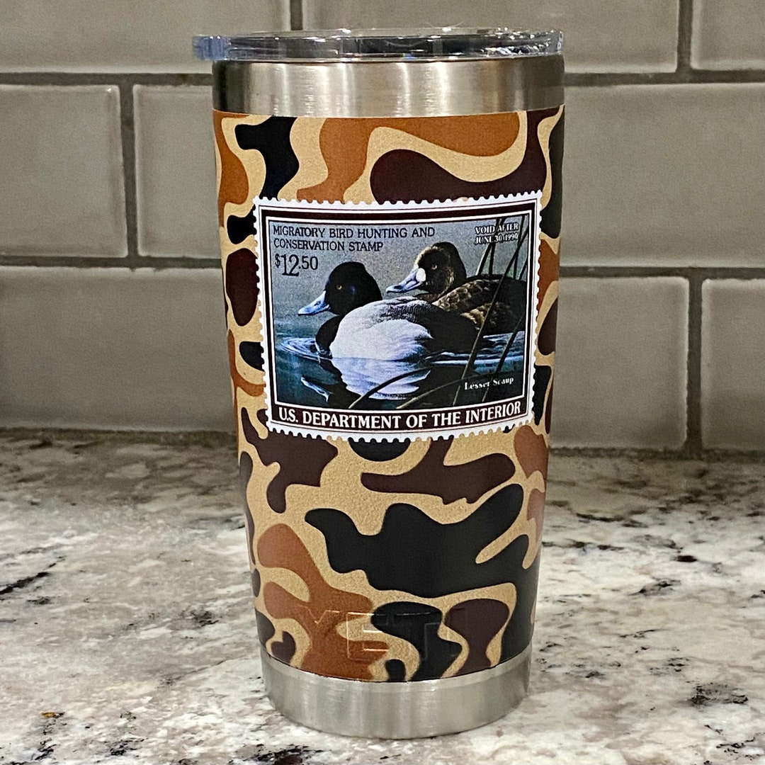 Yeti 20 Oz Tumbler Duck Stamp Old Camo 1990 LESSER SCAUP - Etsy