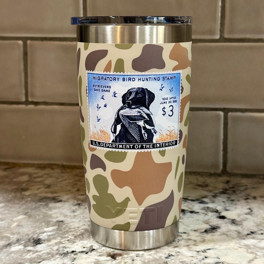 Yeti 20 Oz Tumbler Duck Stamp Old School Camo 1960 Black Lab YETI ...