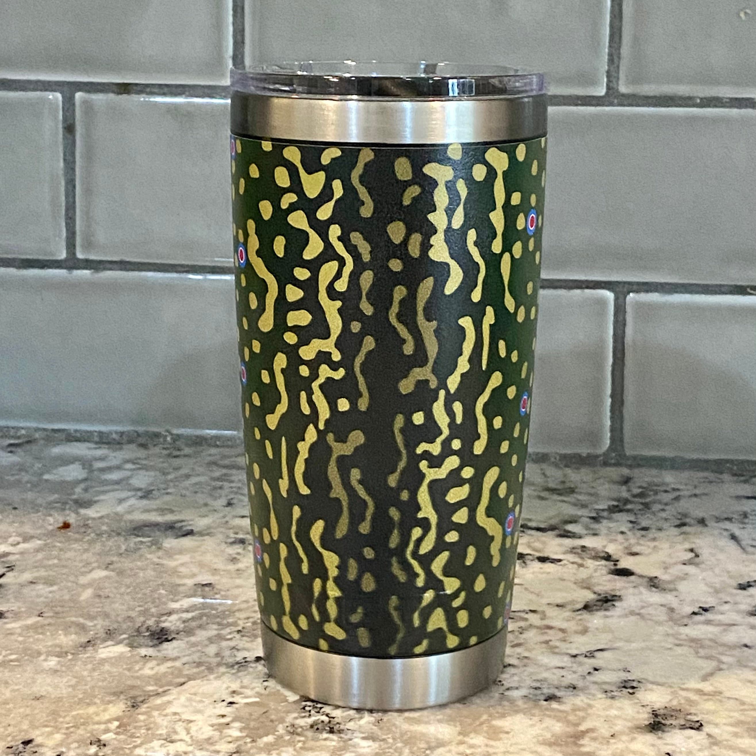 Yeti 20 Oz Tumbler BROOK TROUT Full Wrap - UV Printed Permanent - Etsy