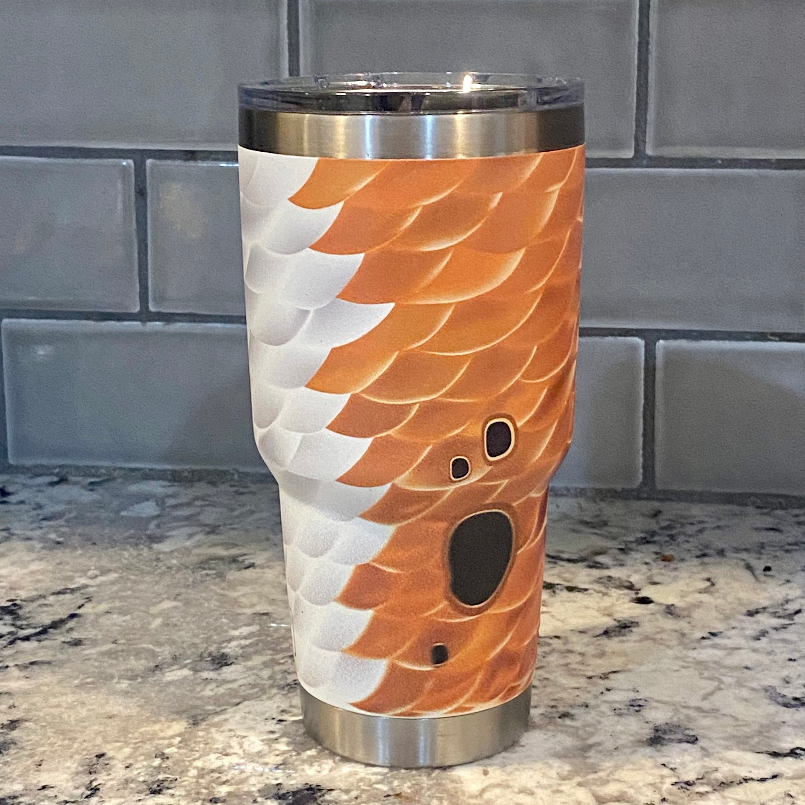 Yeti 20 Oz Tumbler RED FISH Full Wrap UV Printed Permanent - Etsy