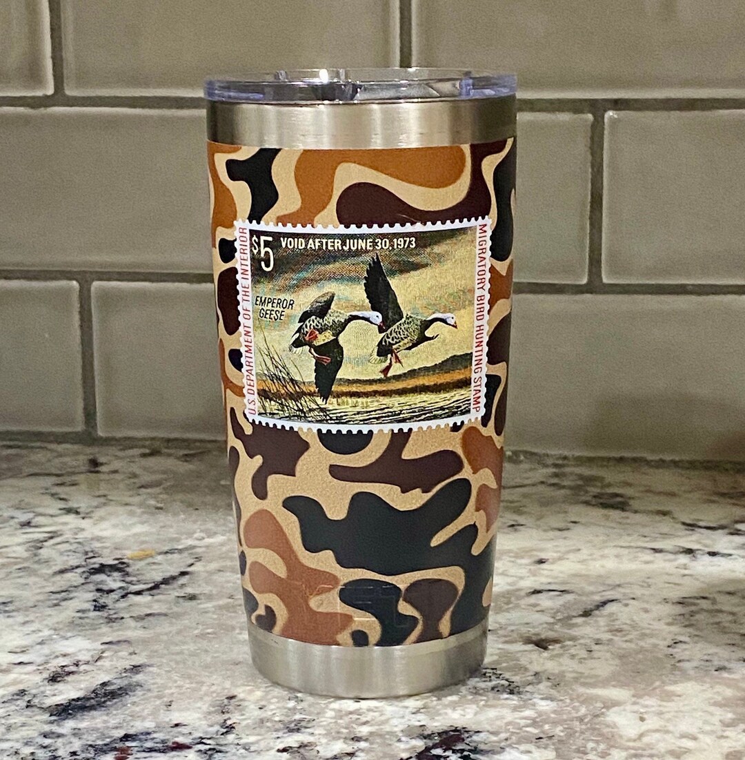 Yeti 20 Oz Tumbler Duck Stamp Old Camo 1973 EMPEROR GEESE - Etsy