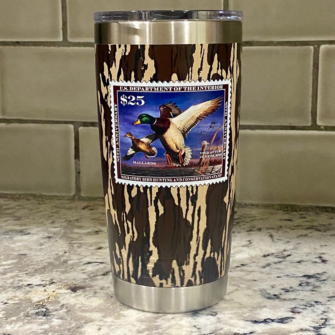 Yeti 20 Oz Tumbler Duck Stamp Bottomland Camo 2019 Greenhead Stamp - Etsy