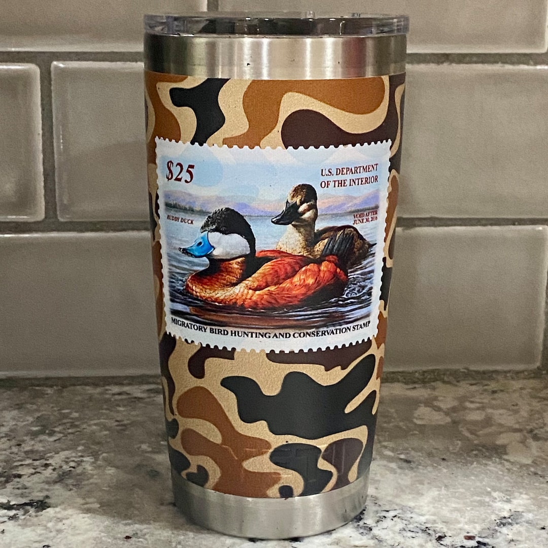 Yeti 20 Oz Tumbler Duck Stamp Old Camo 2018 RUDDY DUCKS - Etsy
