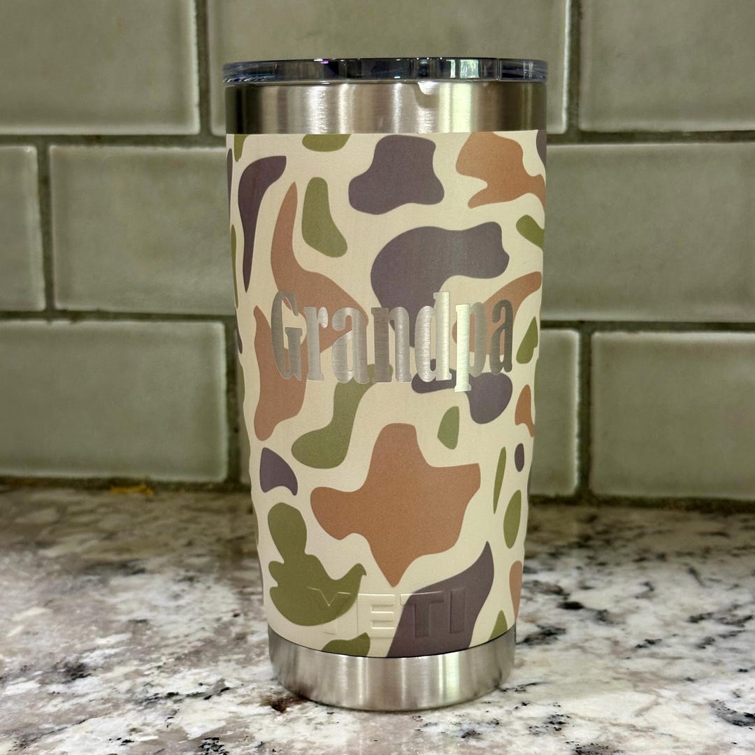 Yeti 20 Oz Tumbler Duck Stamp Old Camo YETI EXCLUSIVE Print - Grandpa ...