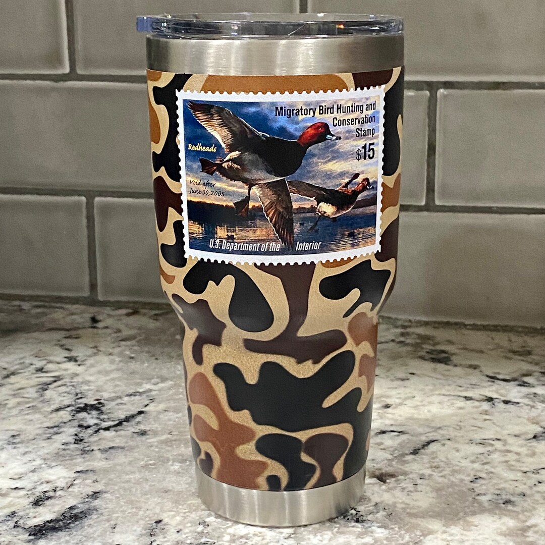 Yeti 30 Oz Tumbler Duck Stamp Old Camo 2005 REDHEADS FLYING - Etsy