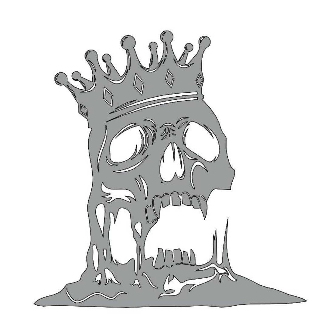 Skull King DXF Datei - Etsy