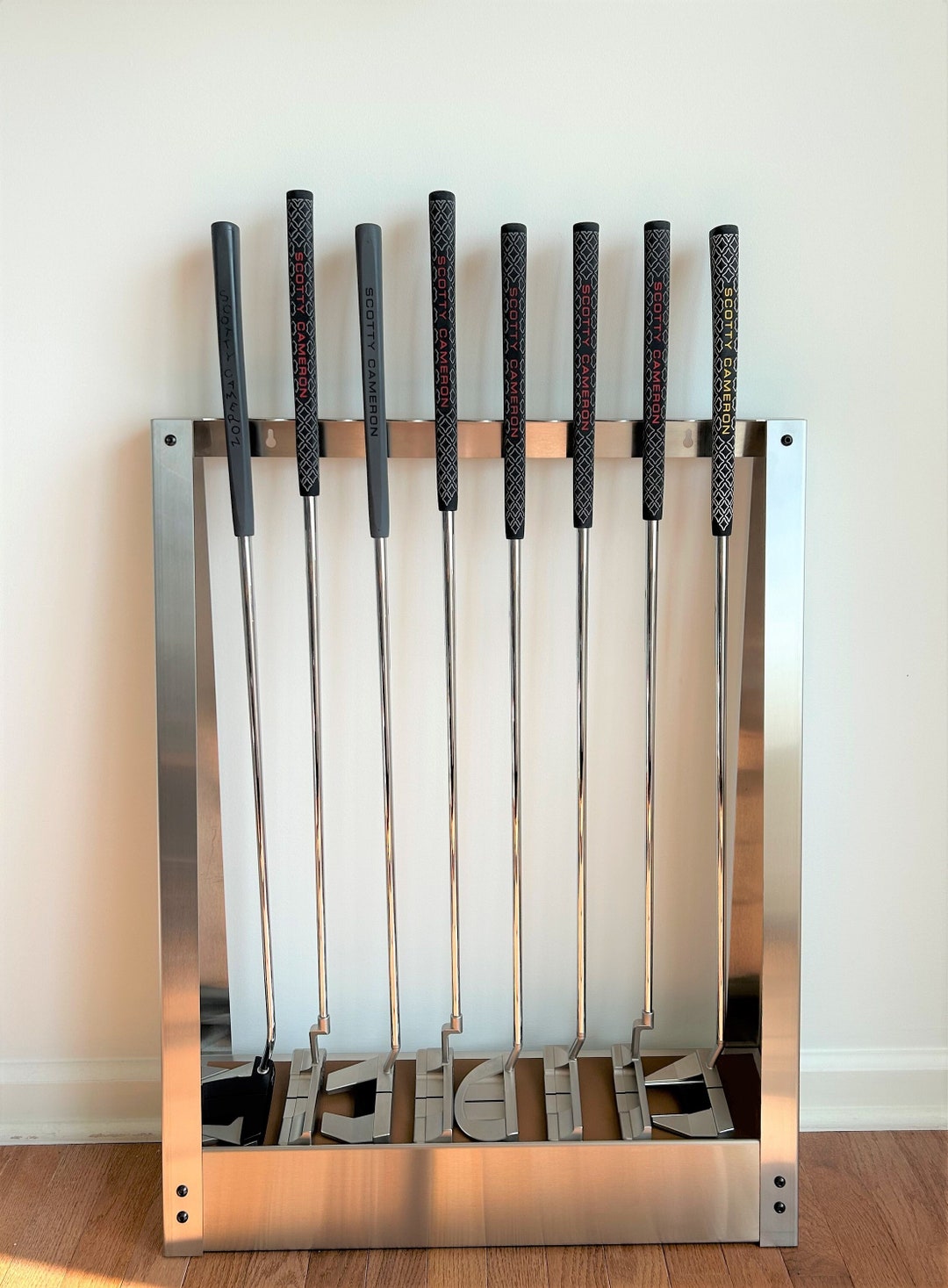 Custom Stainless Steel Golf Club Display Rack With Wall Mount - Etsy