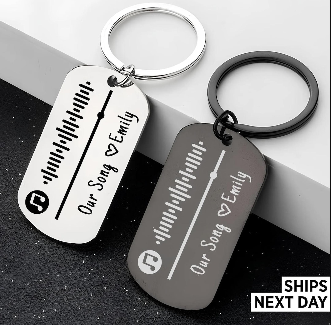 Spotify Music Code Keychain, Music Code Keychains, Personalized ...