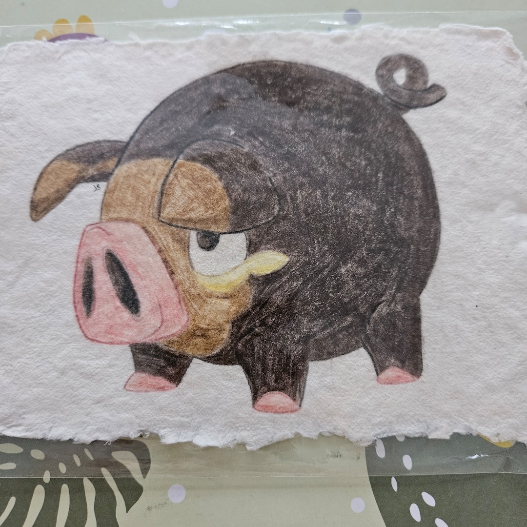Lechonk Pencil Drawing - Etsy