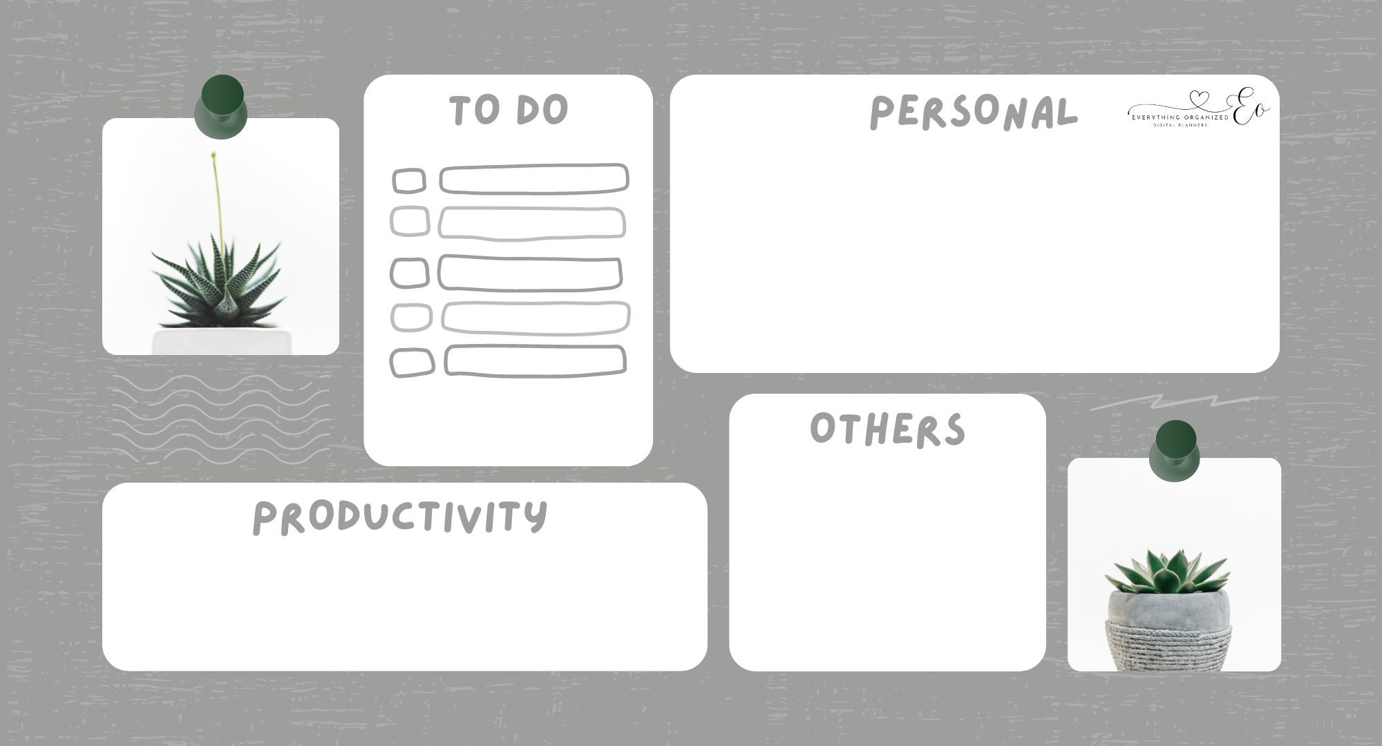 Laptop Planner Wallpaper | Aesthetic Laptop Wallpaper Set - Etsy