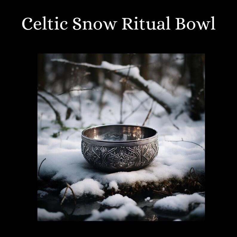 Celtic Snow Ritual Bowl digital Download Pagan Altar Decoration, Wiccan ...