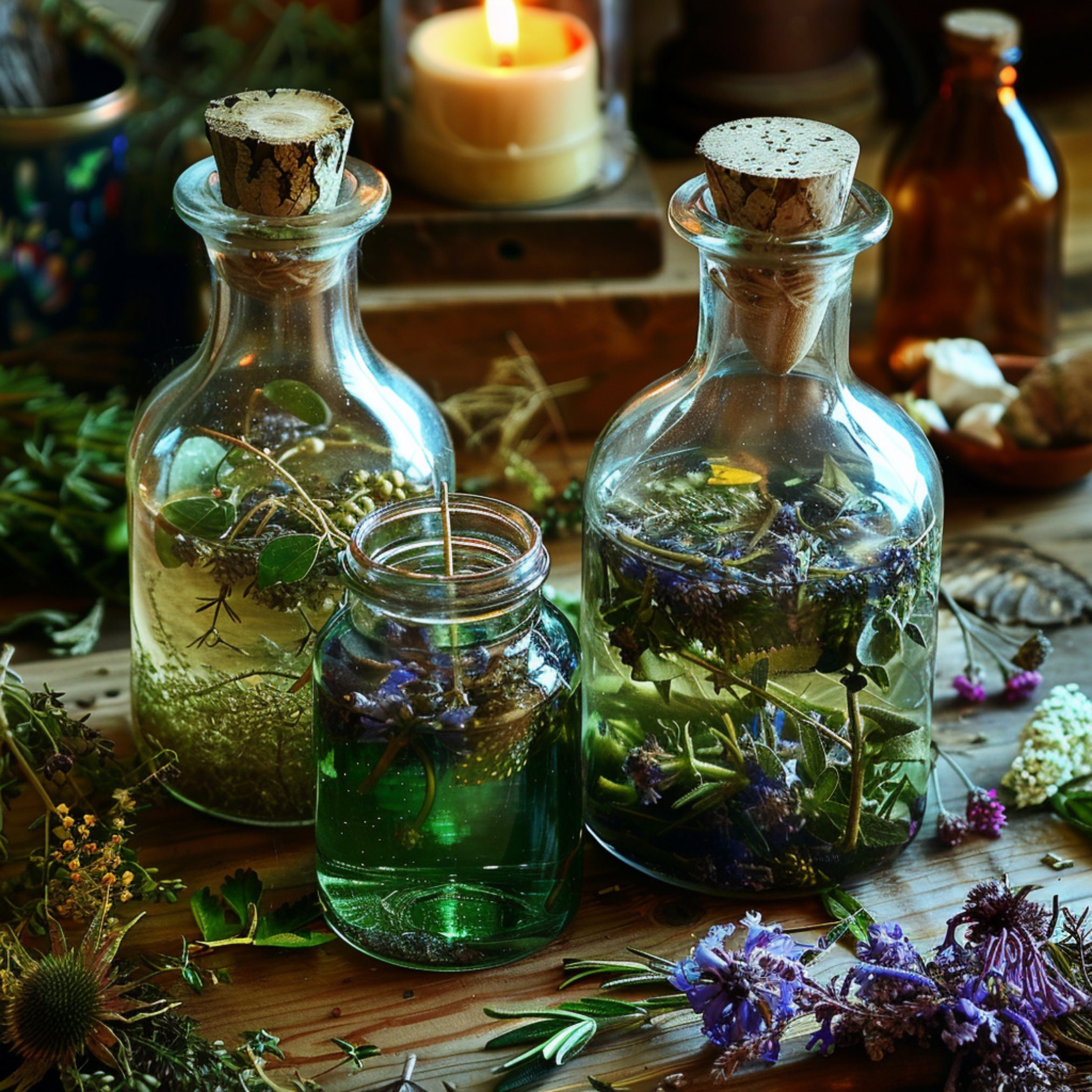 Mystical Herb and Potion Bottles digital Download Witchcraft, Book of ...