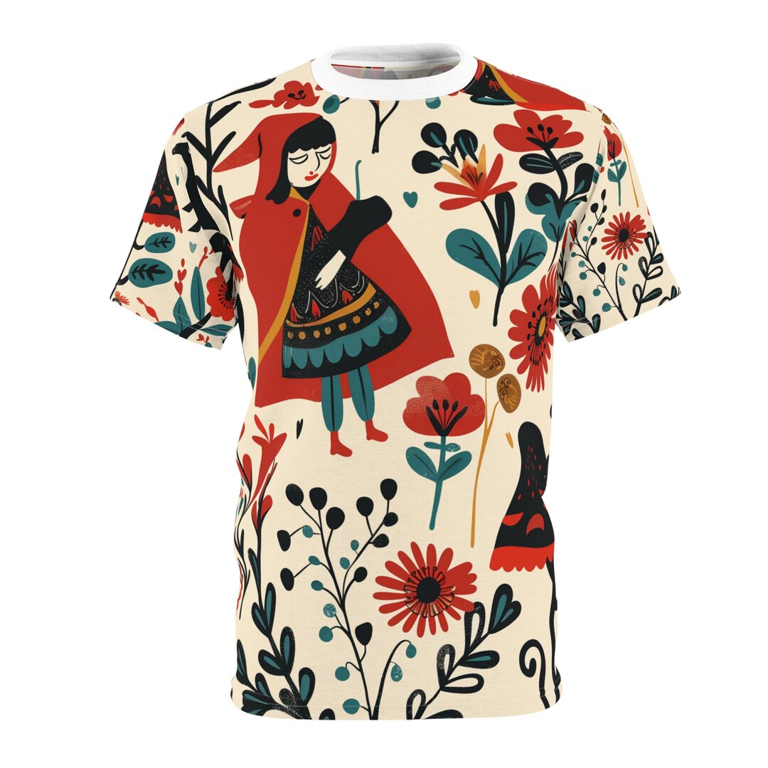 Red Riding Hood and Wolf T-shirt - Etsy