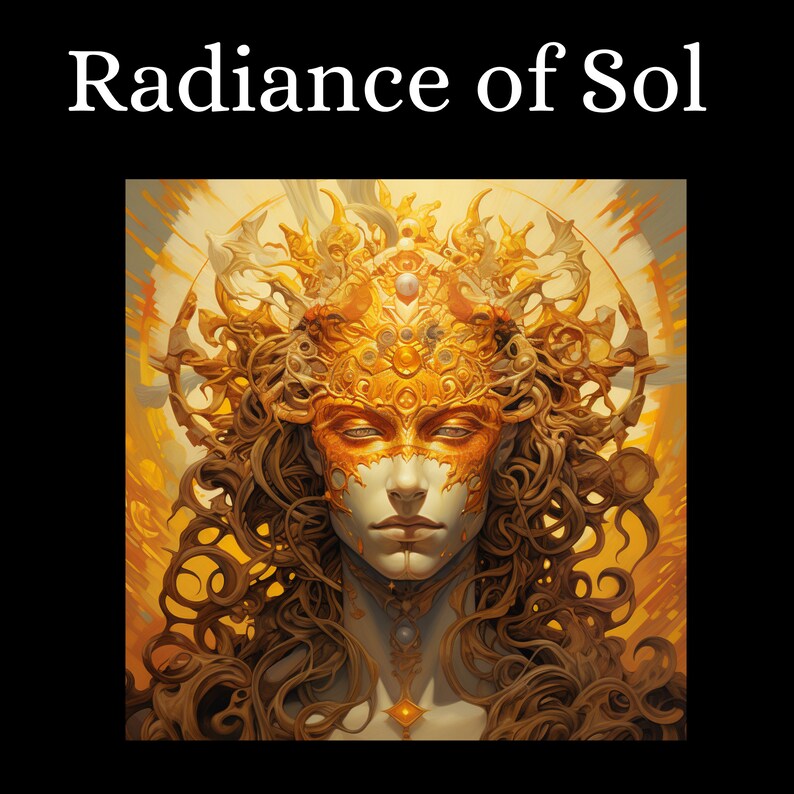Solar Deity: Radiance of Sol digital Download Divine Feminine - Etsy