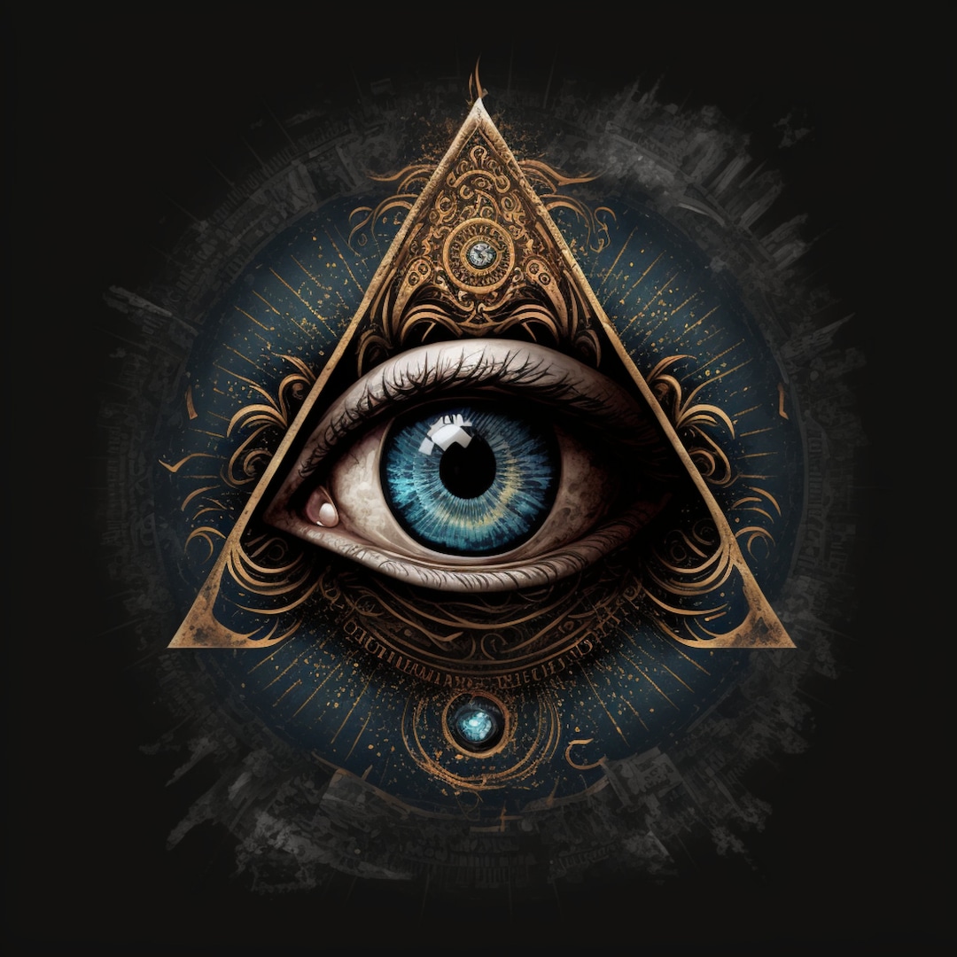 All Seeing Eye Print (digital Download)- Spiritual Third Eye - Occult ...