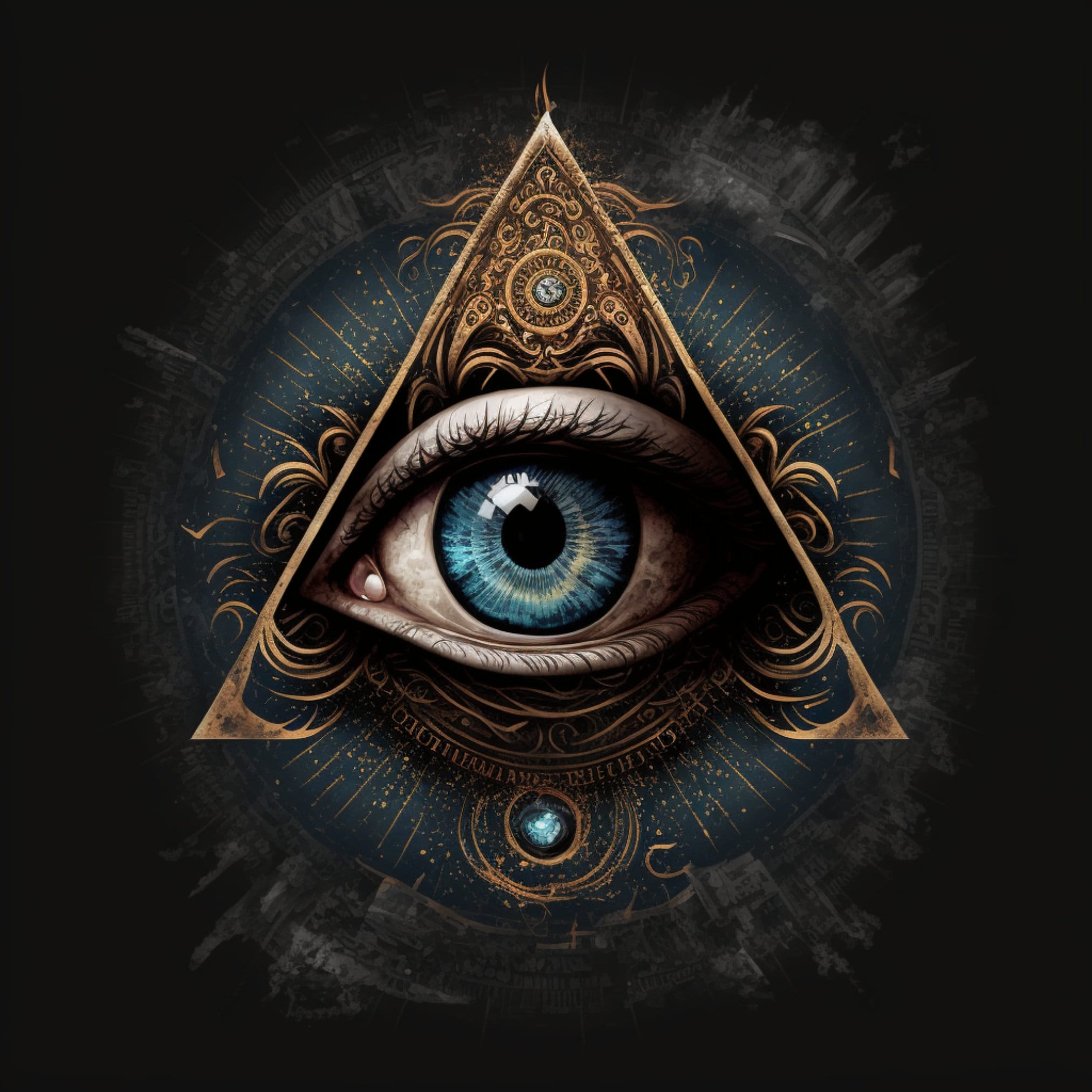 All Seeing Eye Print digital Download Spiritual Third Eye Occult Home ...