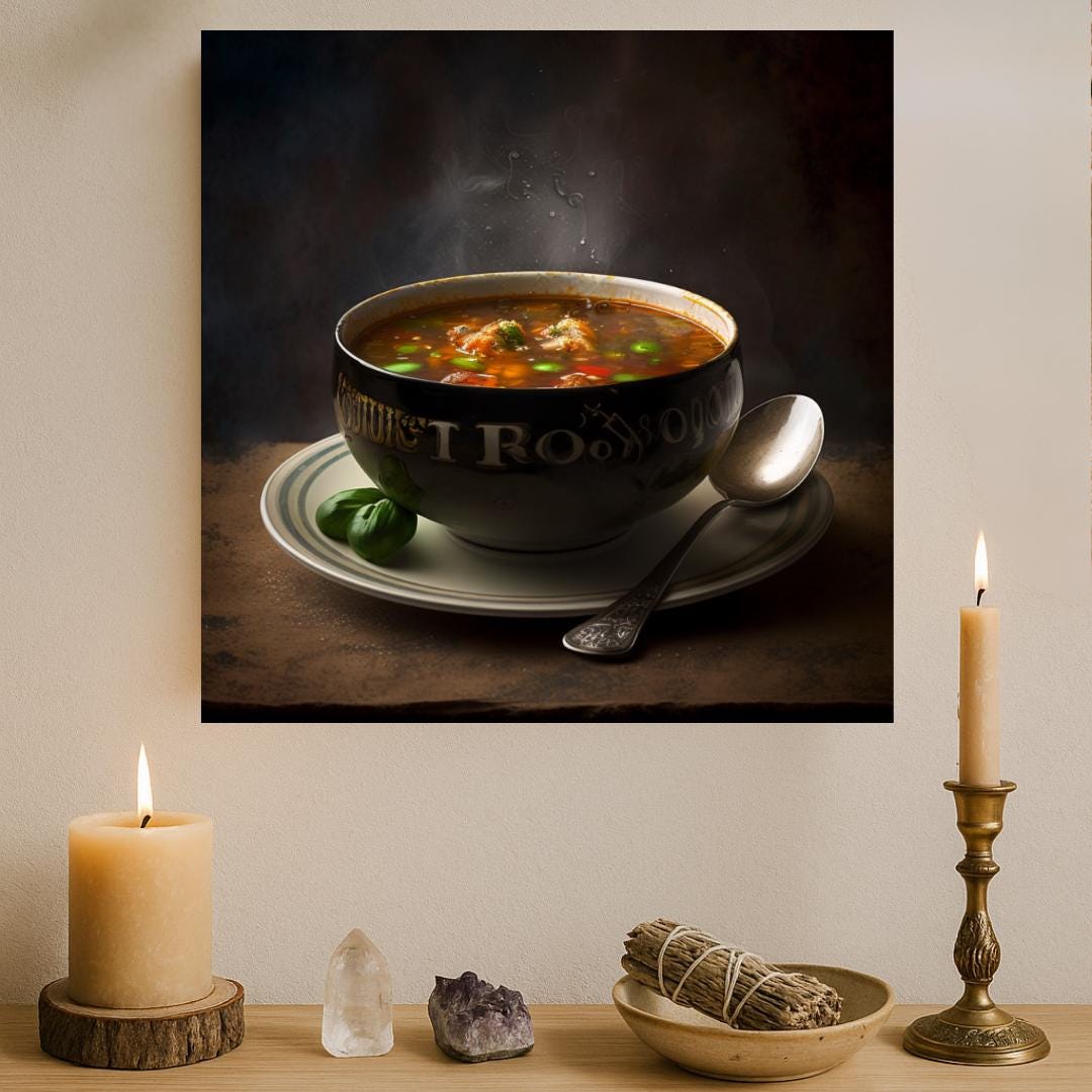 Gumbo Stew Art Print - Classic Mardi Gras Decor Digital Download, Cajun ...