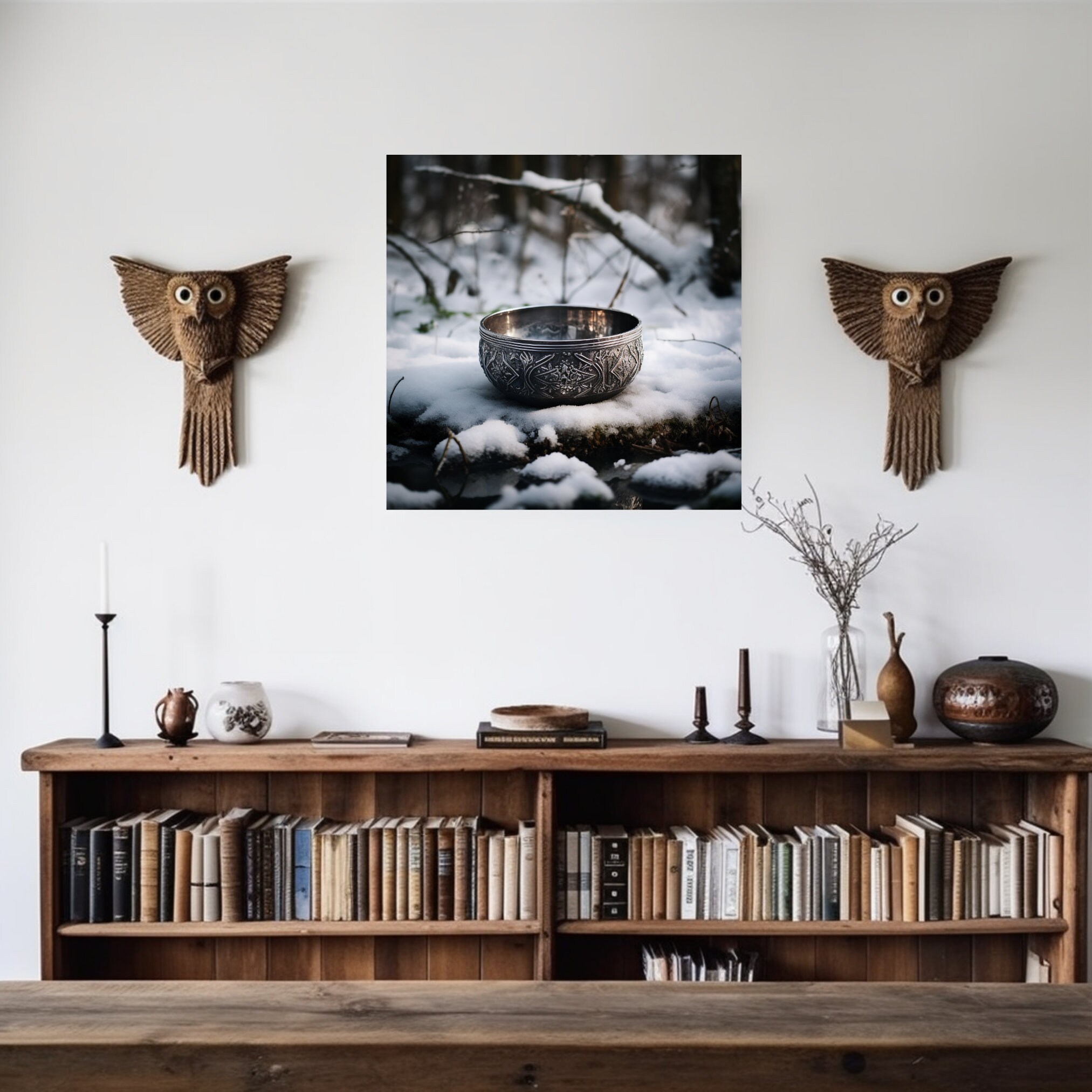 Celtic Snow Ritual Bowl digital Download Pagan Altar Decoration, Wiccan ...