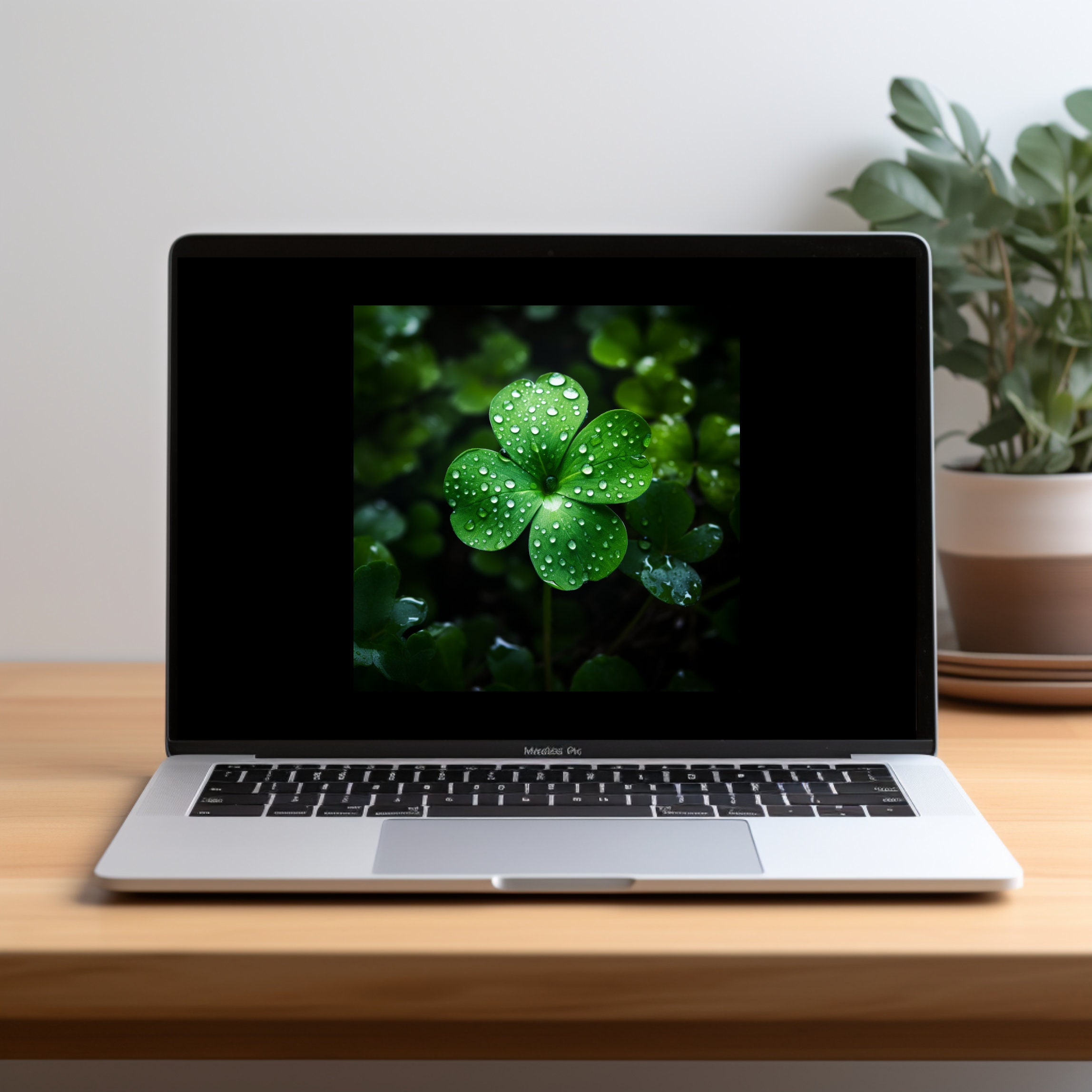 Lucky Clover Charm digital Download Witchy Sticker - Etsy