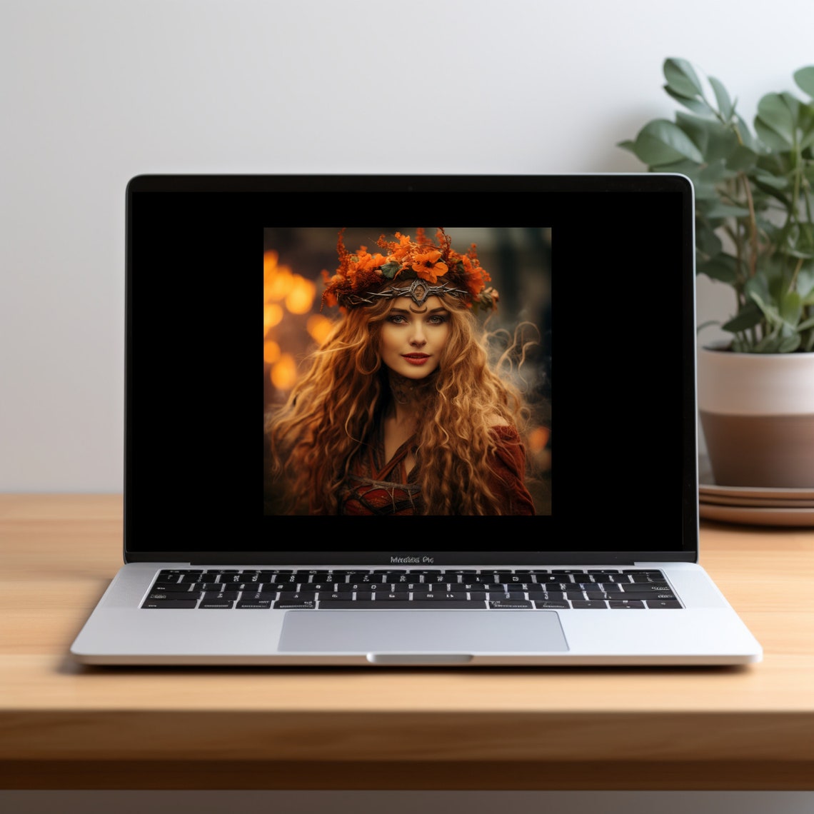 Imbolc Eve Witchcraft Art digital Download Cosmic Witch With Spell ...