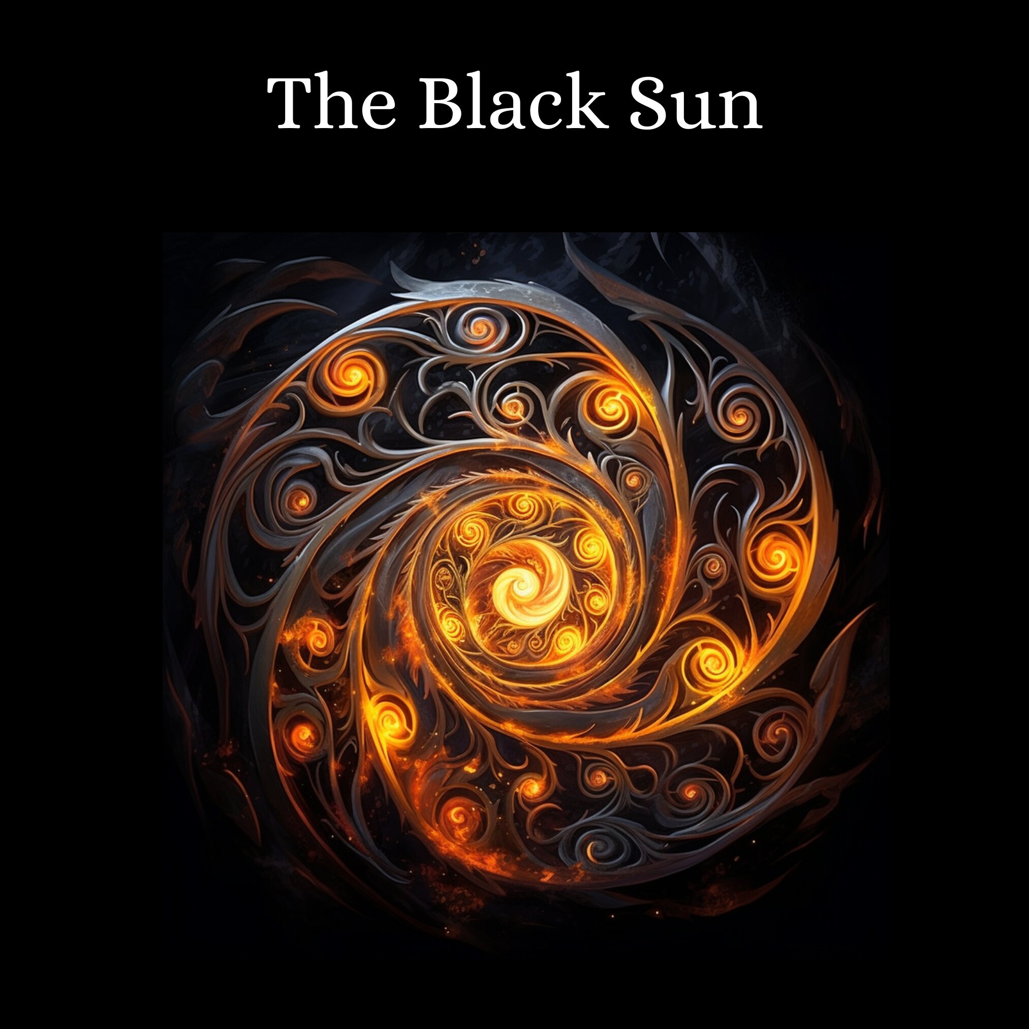 Mystic Black Sun digital Download Witchcraft Art - Etsy